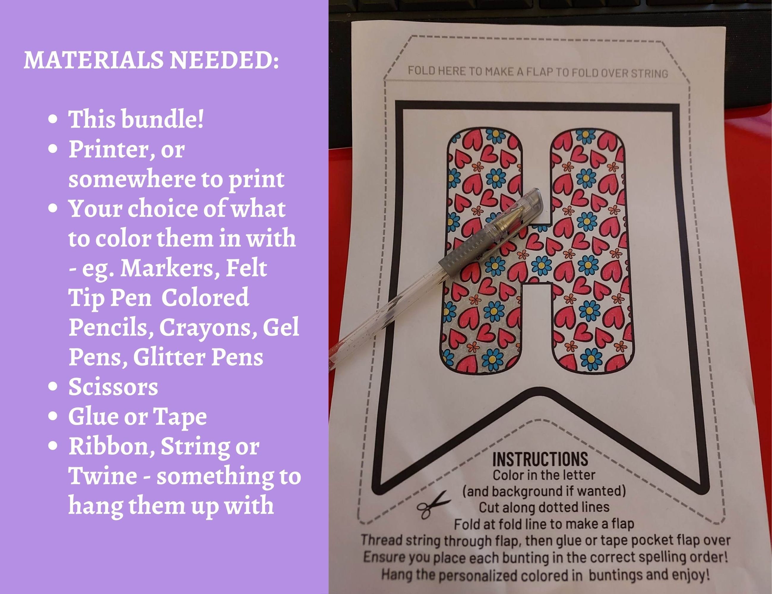 DIY Personalized Bunting PRINTABLE Happy Birthday Buntings Color in ...