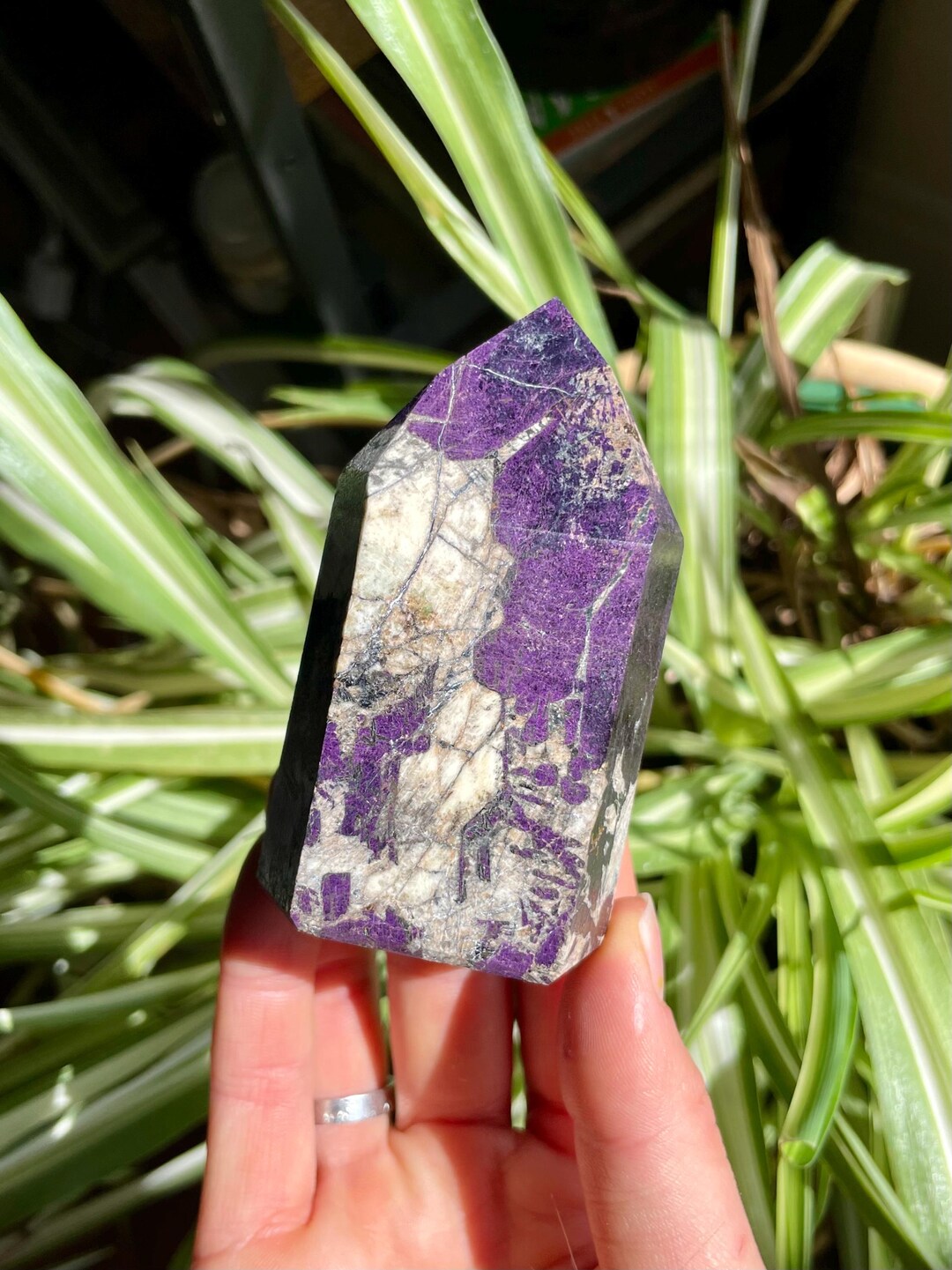Polished Genuine Purpurite Tower From Brazil - Etsy