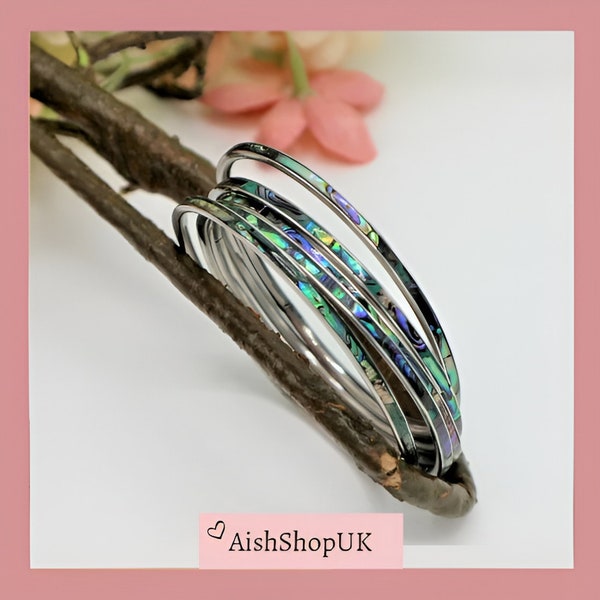 Abalone Bangle - Etsy