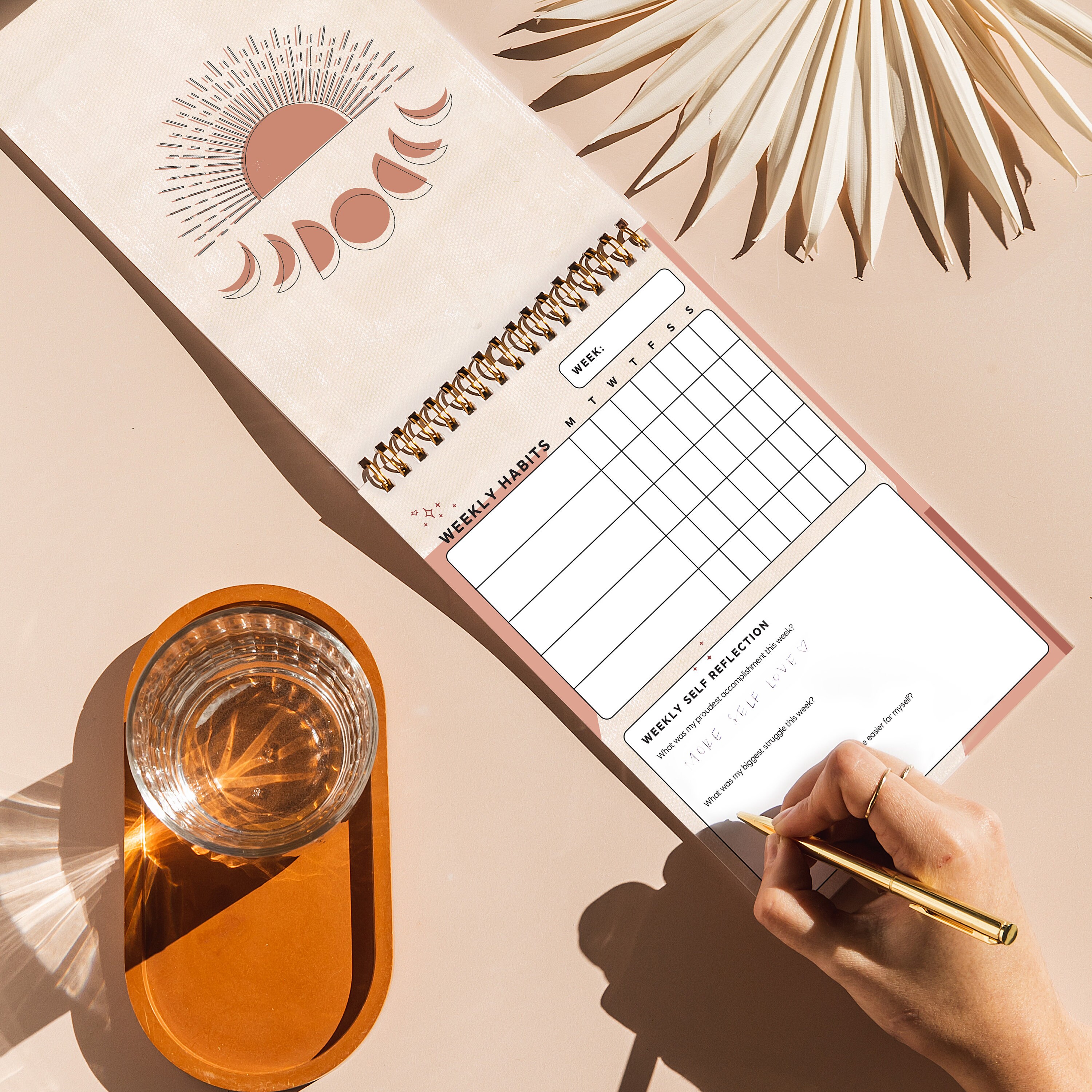 The 5 Habit Tracker Weekly Habit Tracker Notebook, Undated Wellness ...
