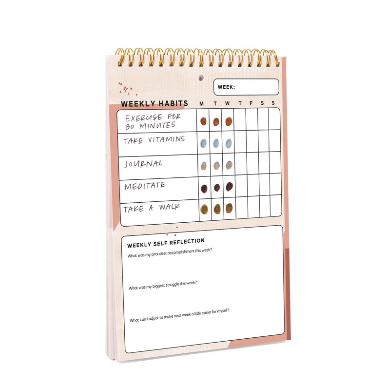Weekly Habit Tracker, Weekly Habit Planner, Undated Habit Planner ...