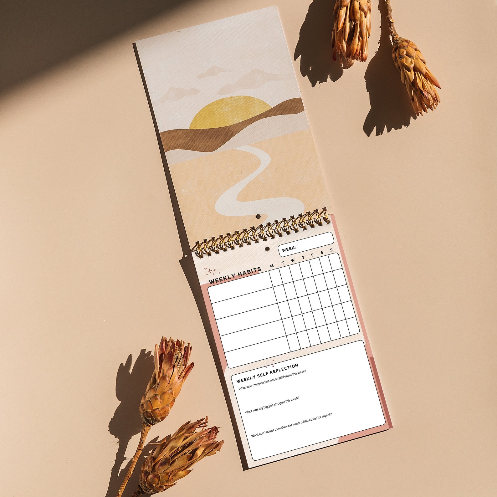 The 5 Habit Tracker Weekly Habit Tracker Notebook, Undated Wellness ...