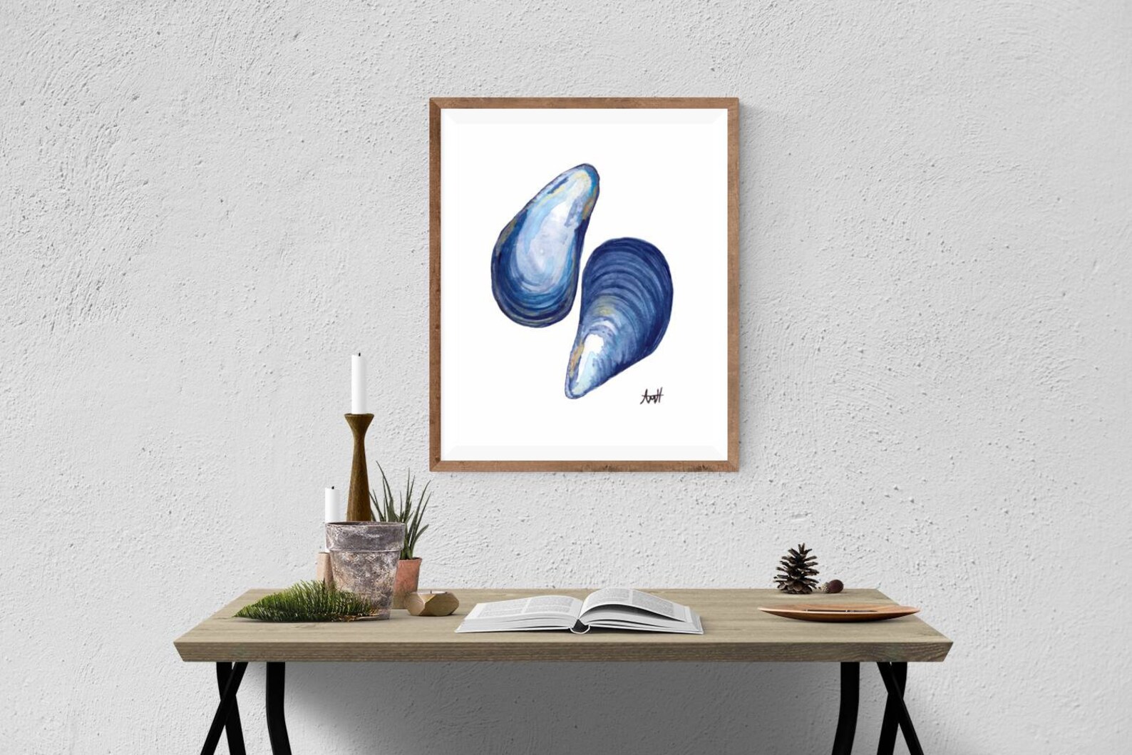 Newfoundland "new Mussels" Watercolour Painting Fine Art Print - New ...