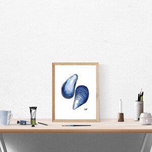 Newfoundland "new Mussels" Watercolour Painting Fine Art Print - New ...