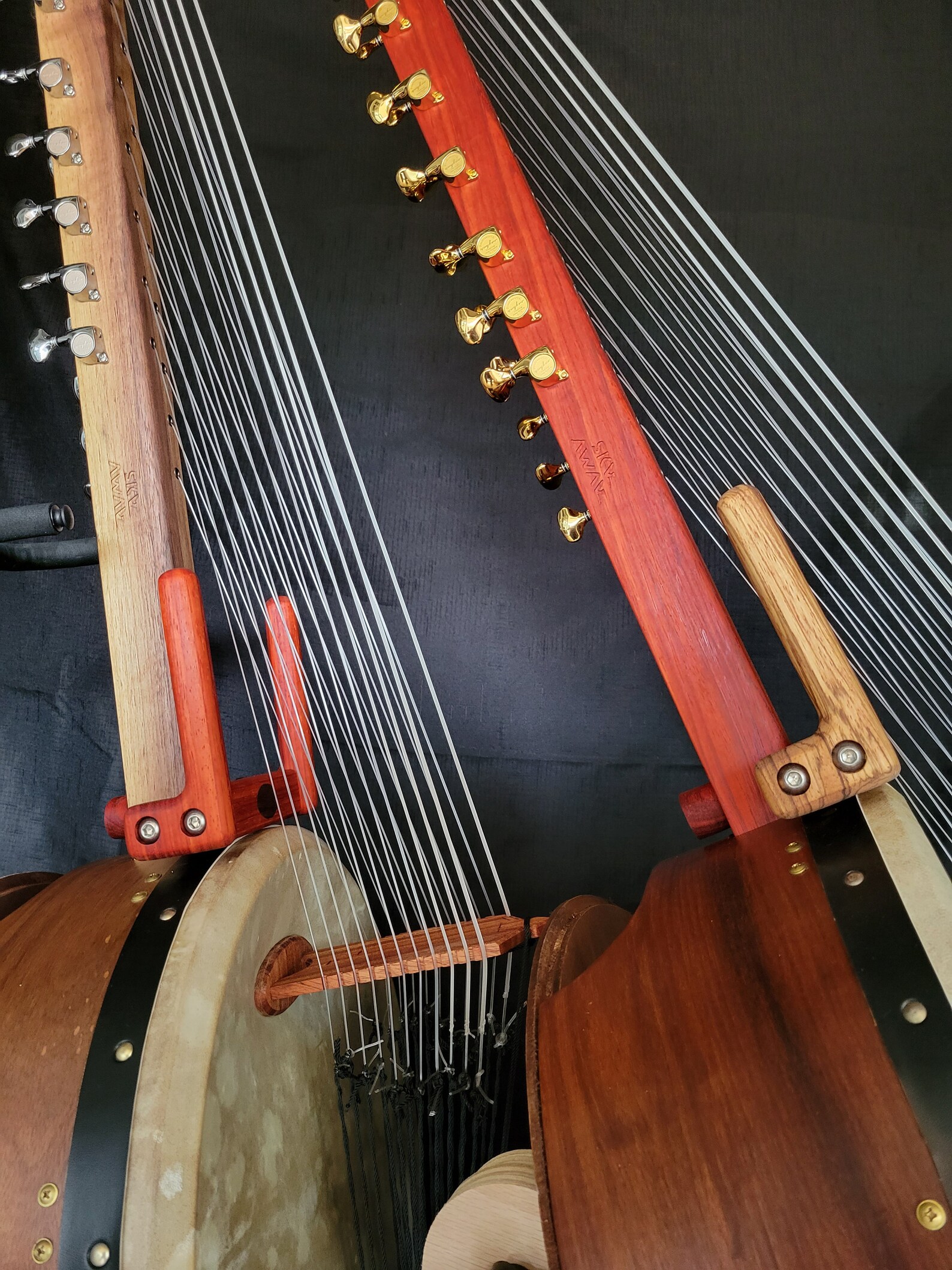 Modern Kora African Harp W/ Floating Bridge 21/22 Strings - Etsy