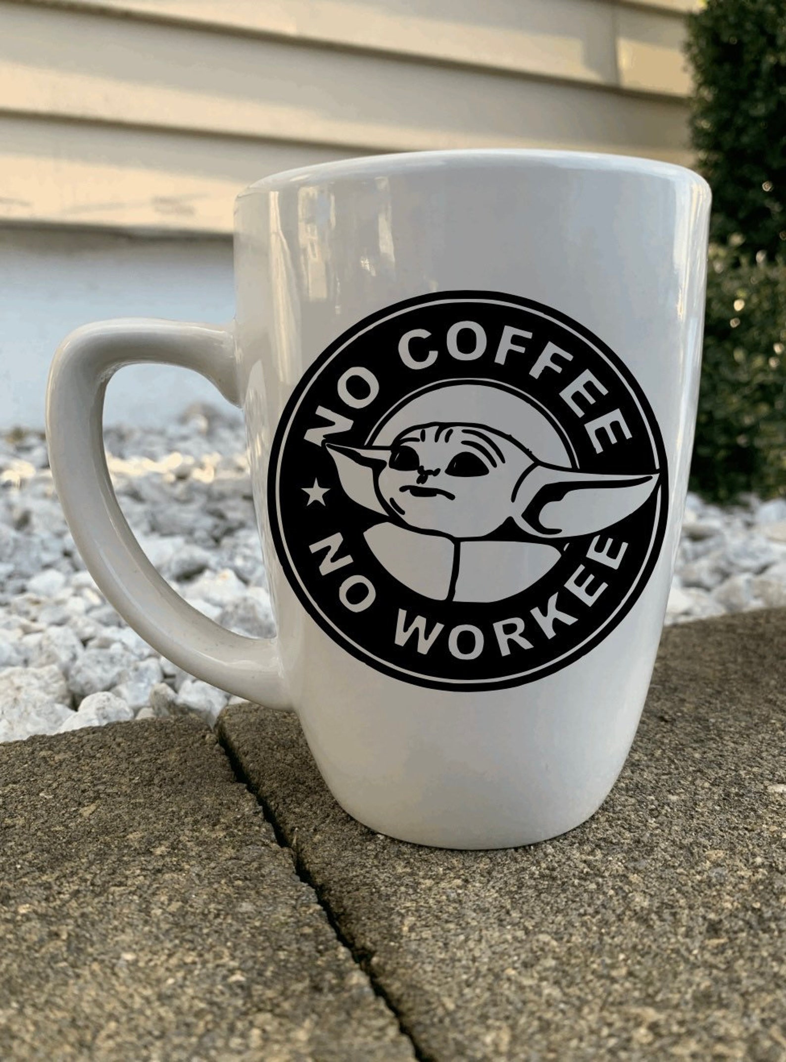 Baby Yoda Coffee Cup - Etsy