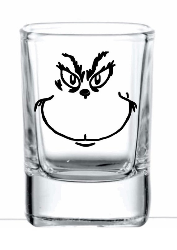 The Grinch Shot Glass | Etsy