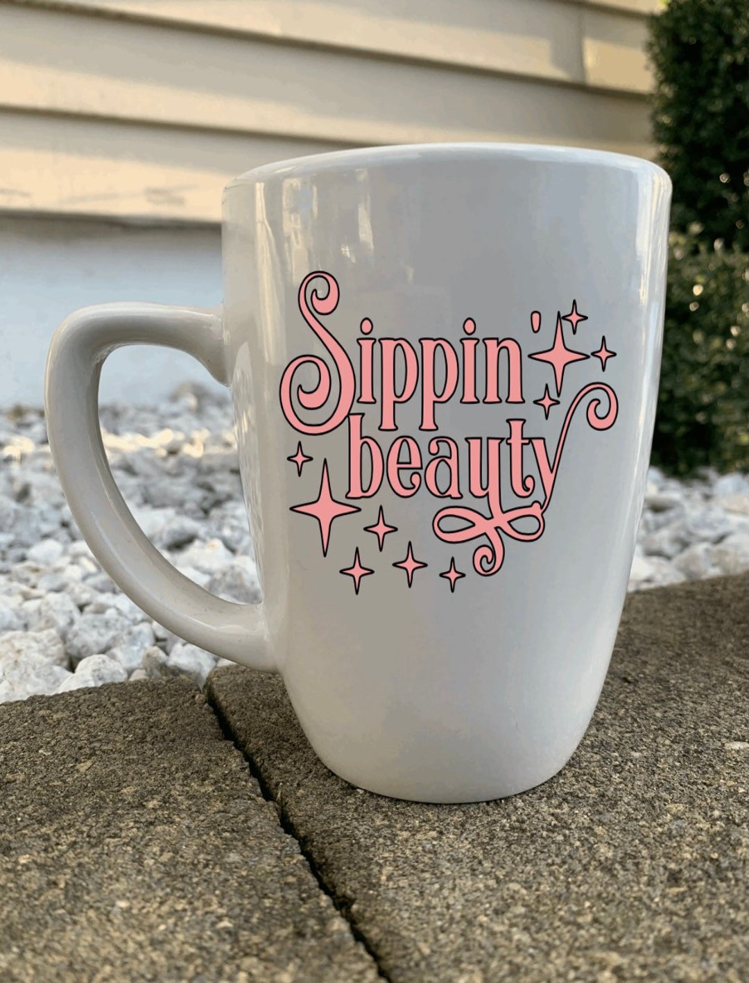 Sipping Beauty Coffee Cup - Etsy