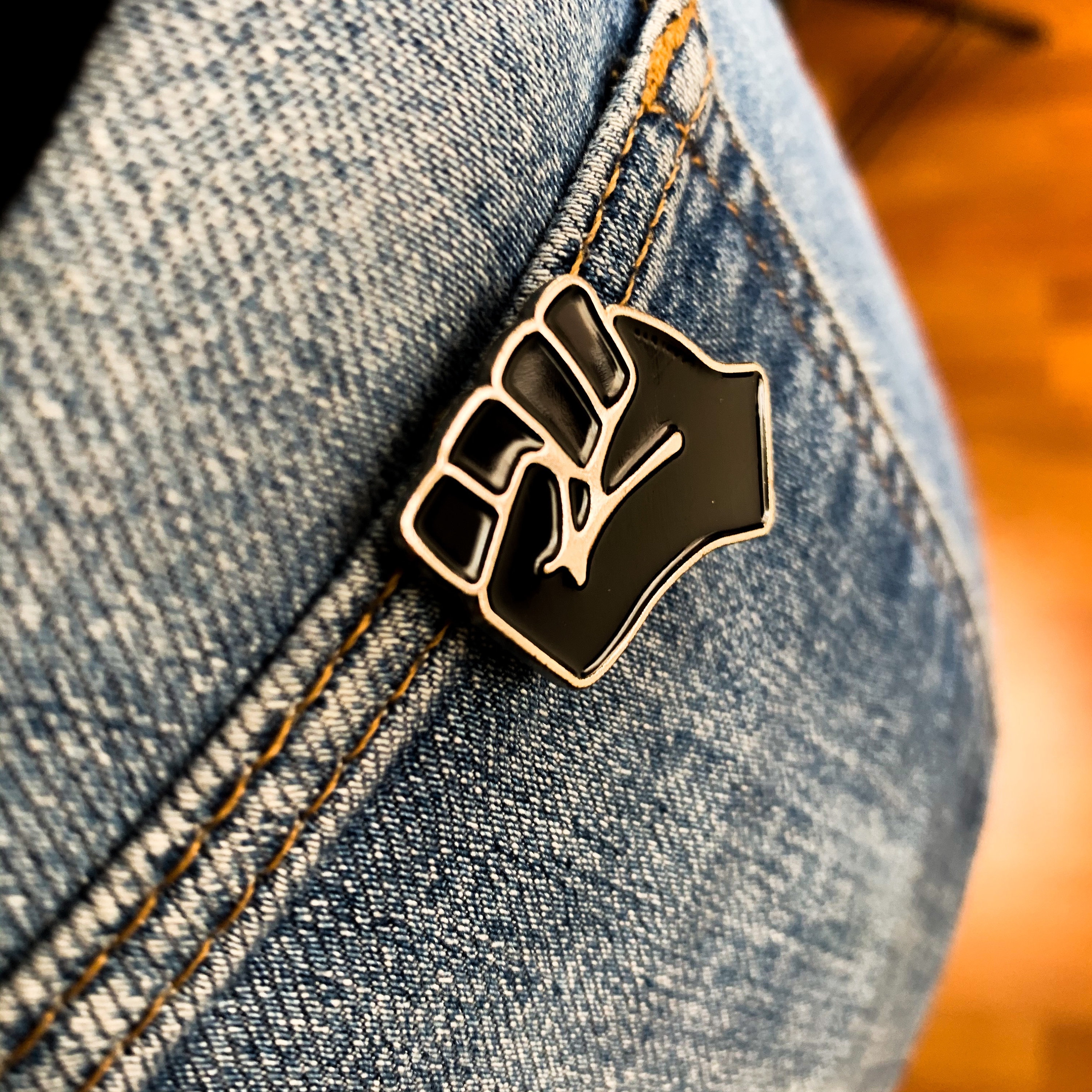 Raised Fist Solidarity Pin, Fist Pin, BLM | Black Lives Matter Pin ...