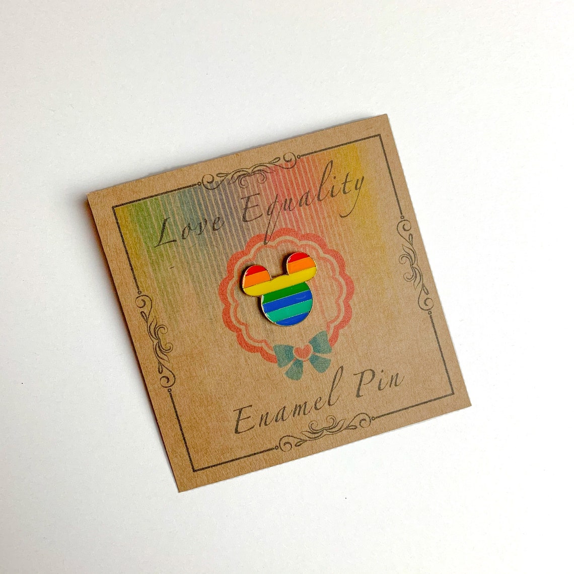 Rainbow Heart | Pin Badge | LGBT Pride Enamel | Progress Pride Pin ...