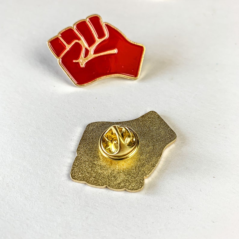 Raised Fist Solidarity Pin, Fist Pin, BLM | Black Lives Matter Pin ...