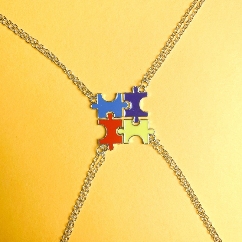 Friendship Necklace for 4 - Etsy