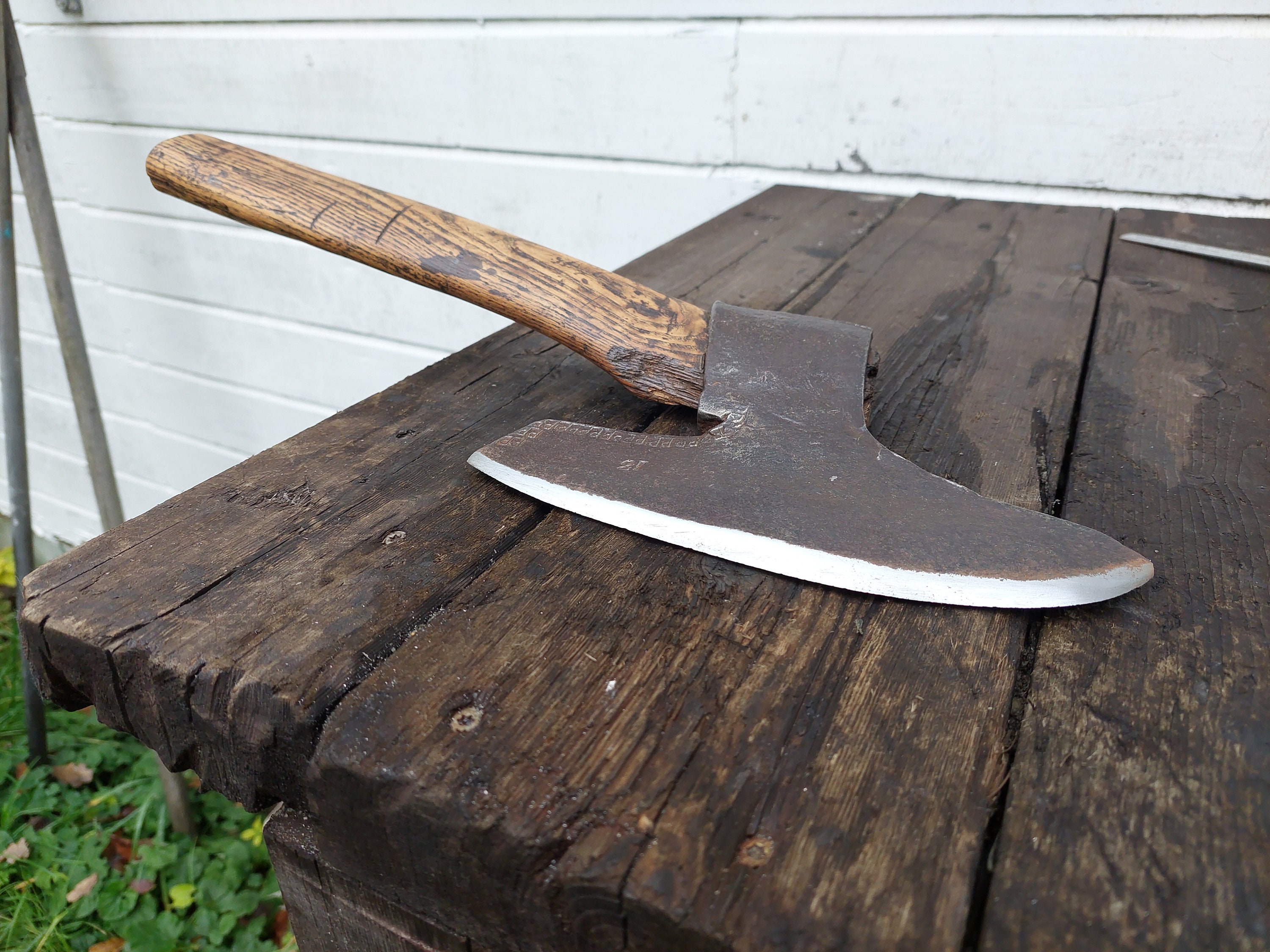 Swedish Antique Hewing Axe. Handforged Hewing Axe From Ca Mid/late ...