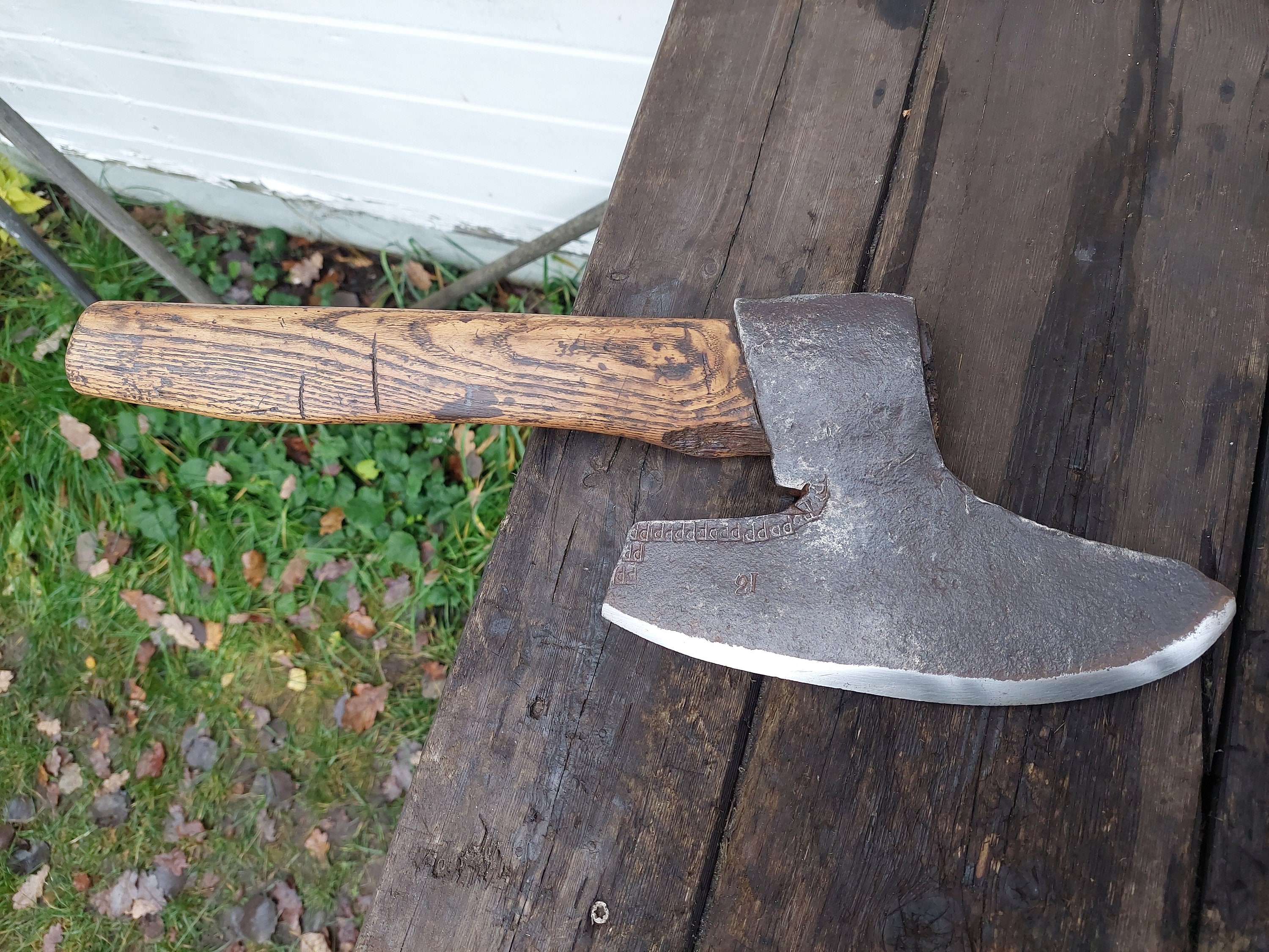 Swedish Antique Hewing Axe. Handforged Hewing Axe From Ca Mid/late ...
