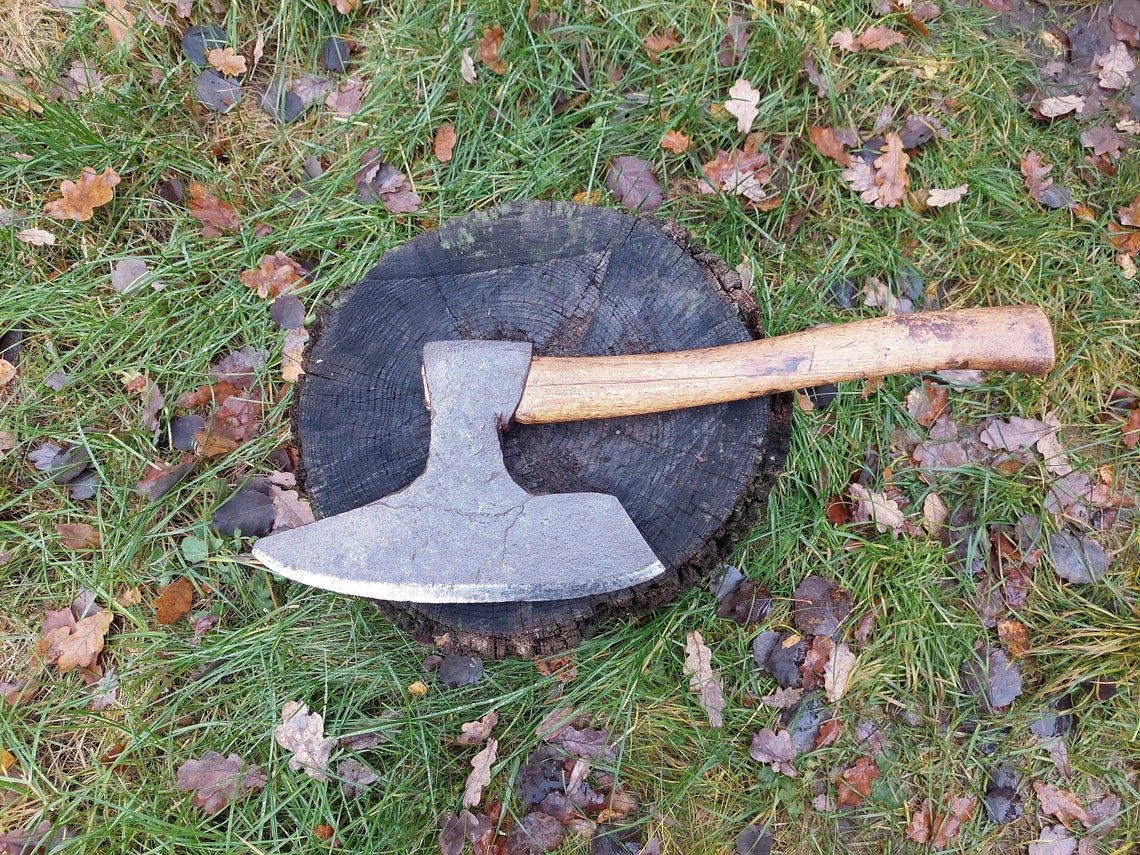 Swedish Antique Hewing Axe. Handforged Hewing Axe From Ca Mid 1800s ...