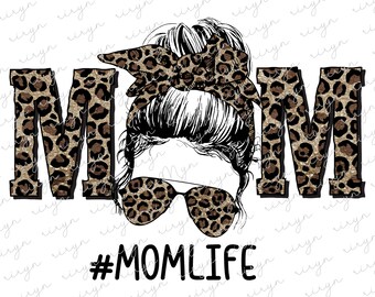 Leopard Mom Png | Etsy