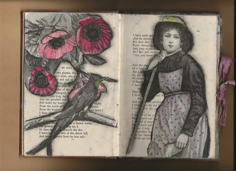 Printable Altered Book Collage Layouts, 13 Layouts +cover, Altered Book ...