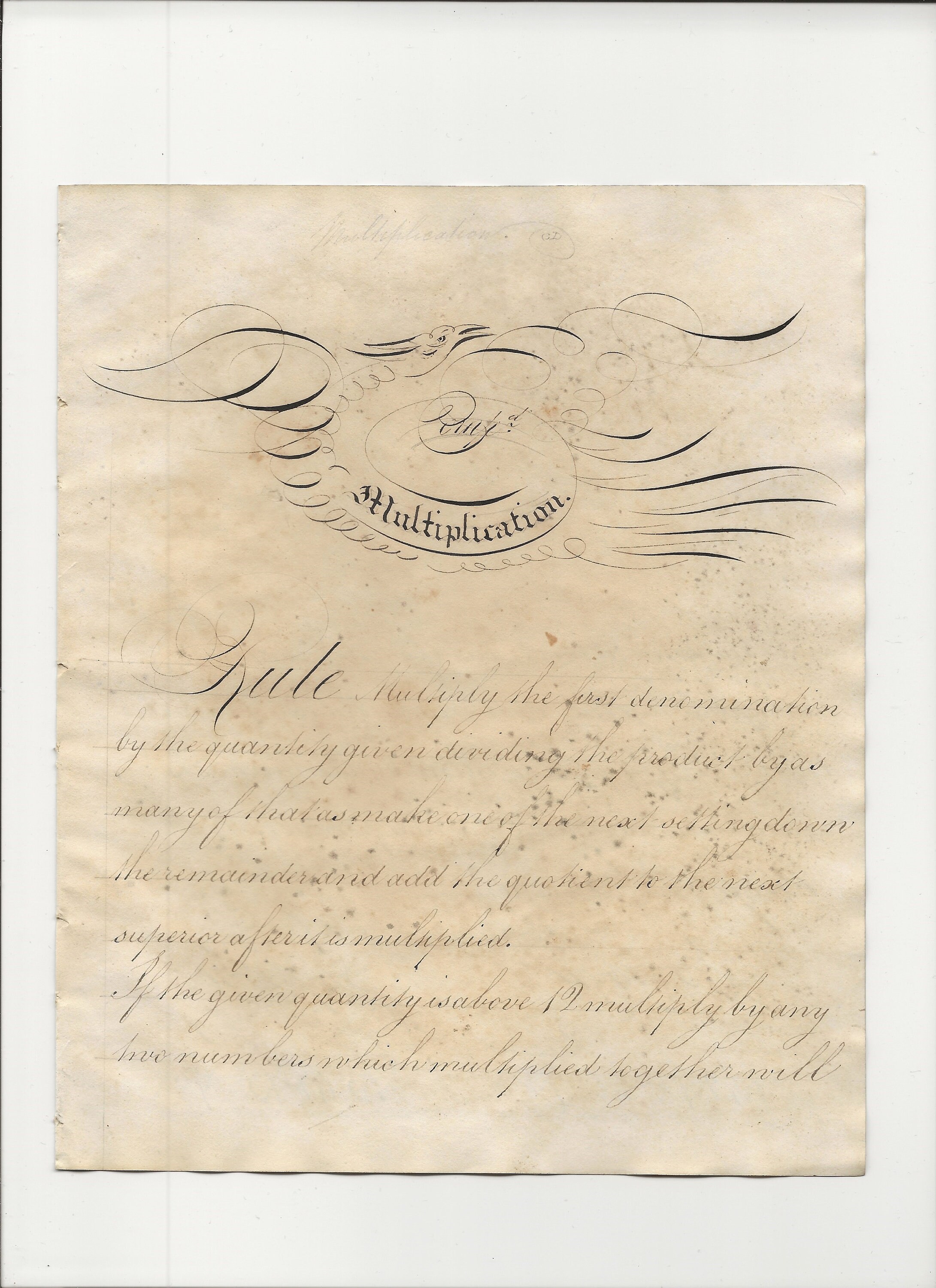 Handwritten Maths Book 1832 Digital Scans Calligraphy Numbers Tables ...