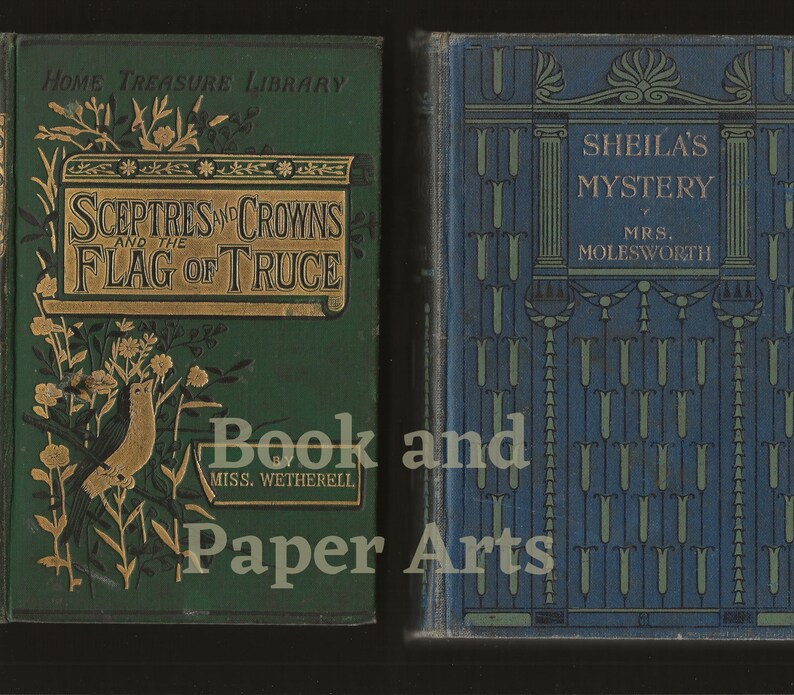 Printable Vintage Book Covers With Fun and Fancy Images Junk Journal ...