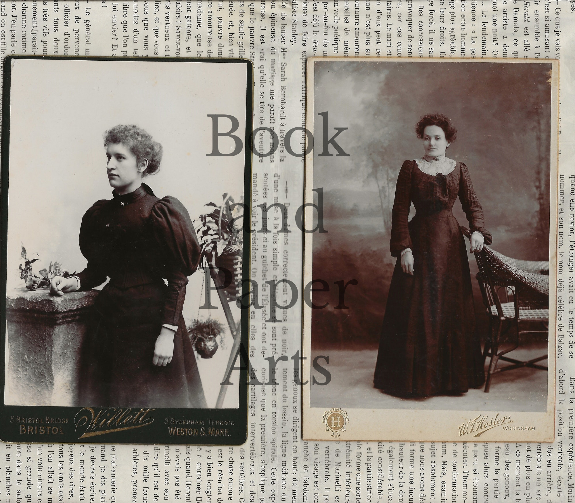 22 Printable Vintage Cabinet Photo Scans 1880s + 6 Ornate Backs ...