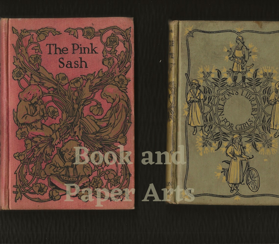 Printable Vintage Book Covers With Fun and Fancy Images Junk - Etsy