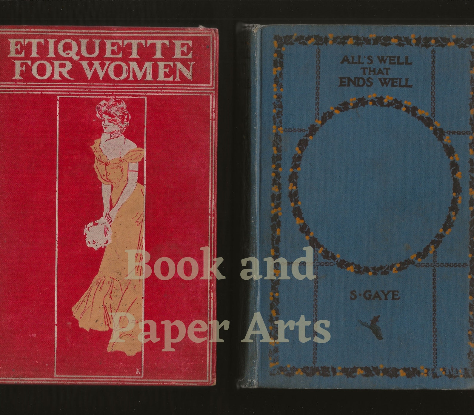 Printable Vintage Book Covers With Fun and Fancy Images Junk - Etsy