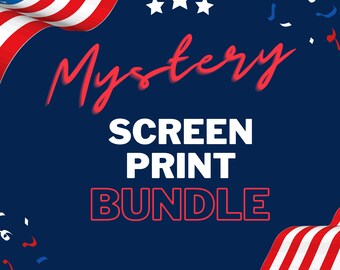 One Color Screen Print - Etsy