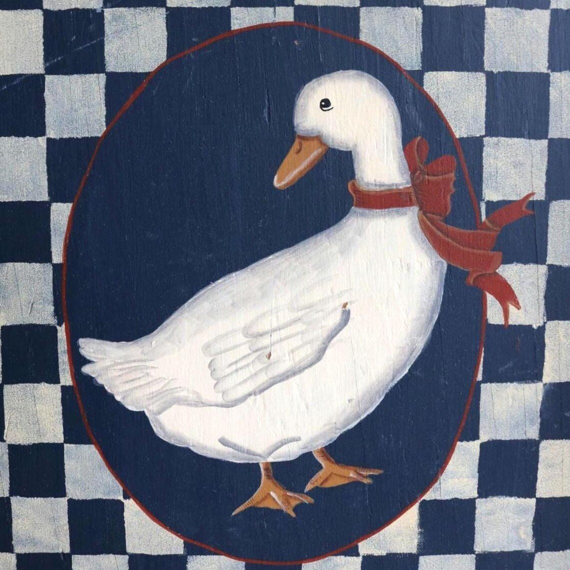 Vintage Country Goose Wall Art, Farmhouse Folk Art Decor - Etsy