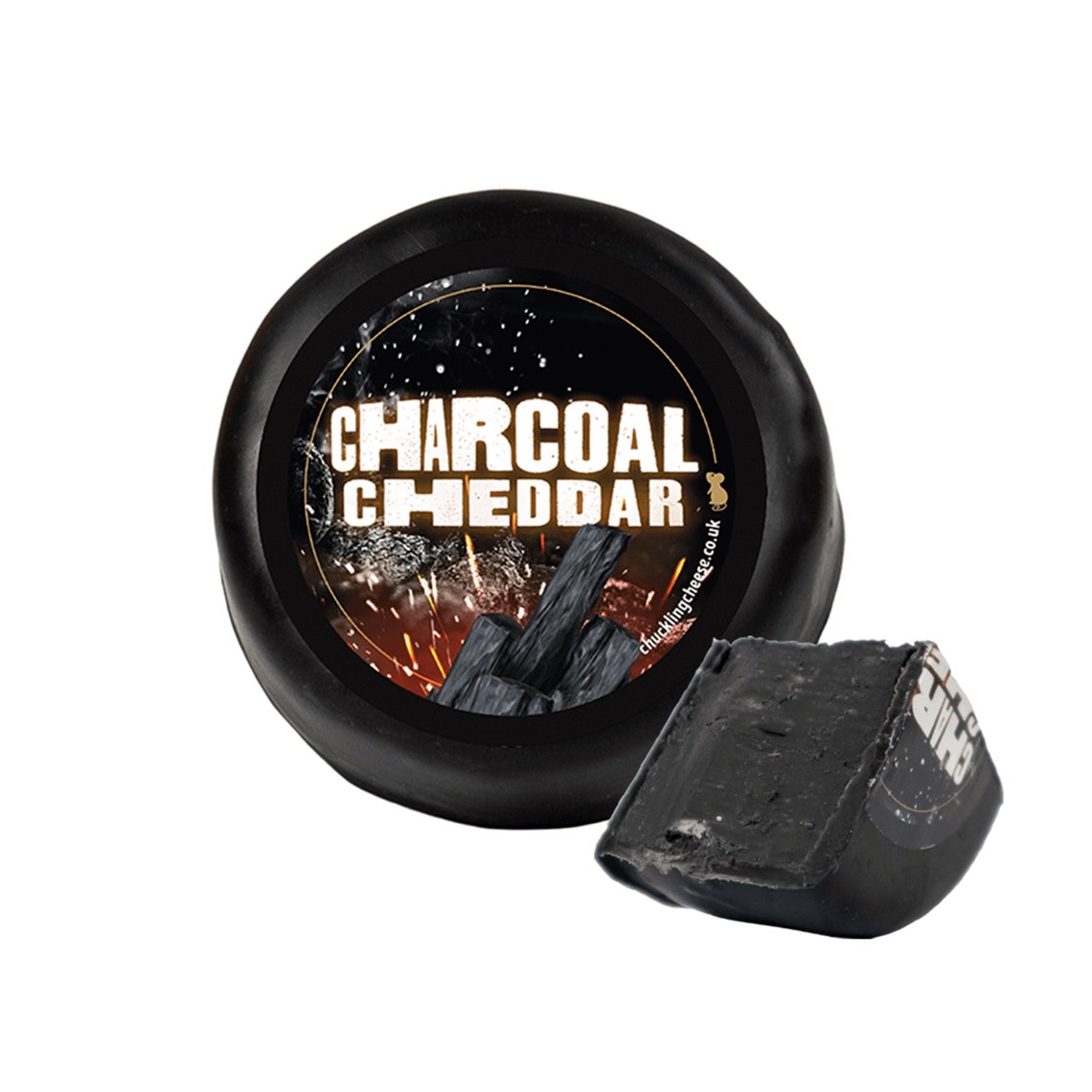 Charcoal Cheddar Truckle 200g Black as Coal Cheddar Cheese - Etsy UK