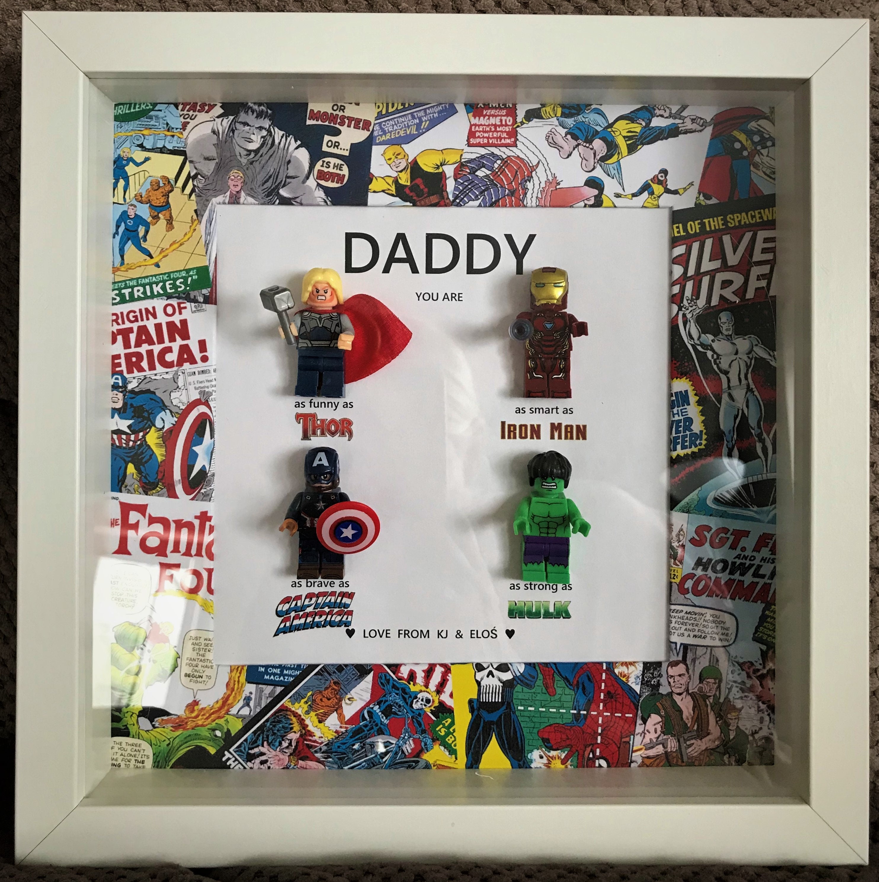 Cadre photo personnalisé pour figurines AVENGERS MARVEL Meilleur cadeau ...