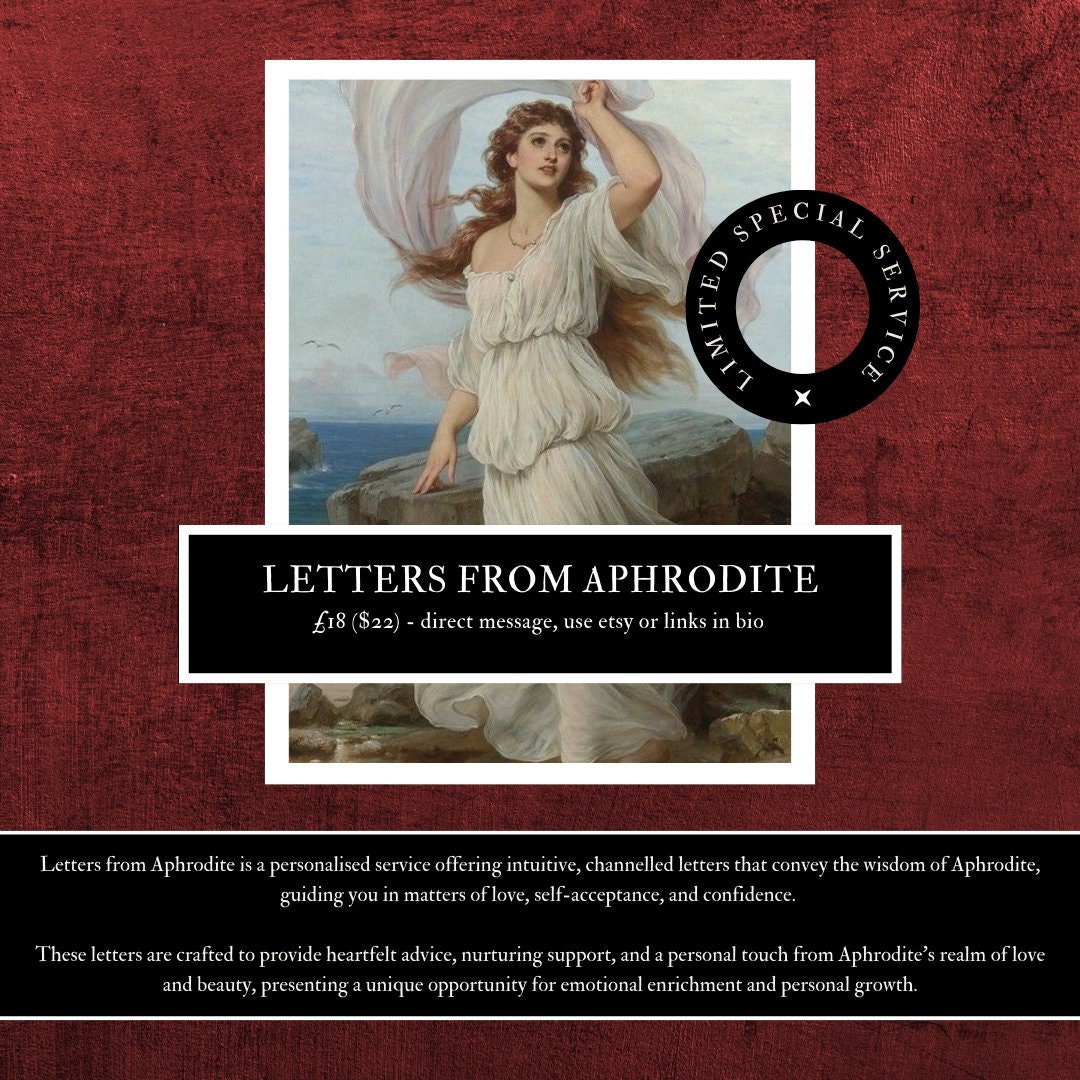 Limited Special Letters From Aphrodite - Etsy