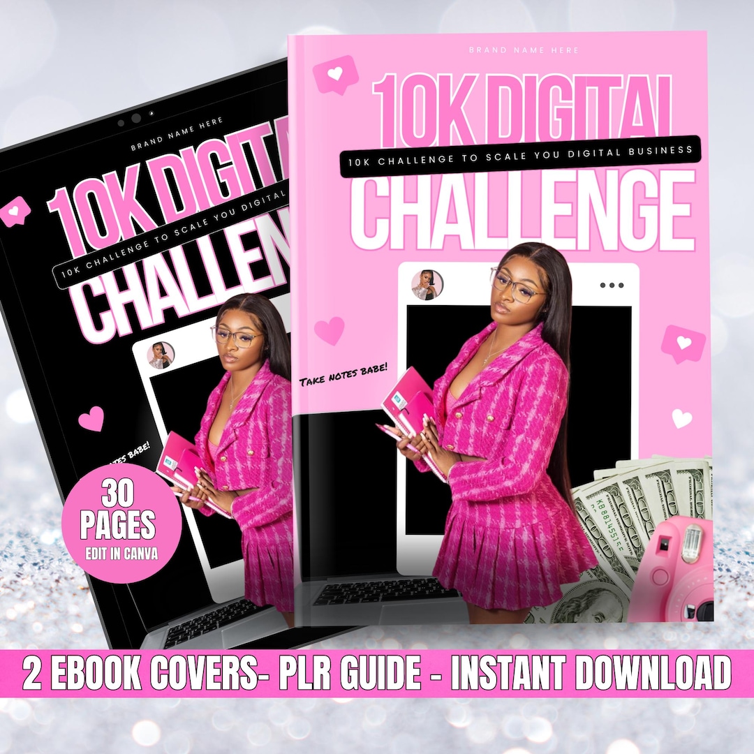 10K Digital Challenge, PLR, Marketing Guide, Done for You, Ebook Template, Ebook, PLR , Ebook ...