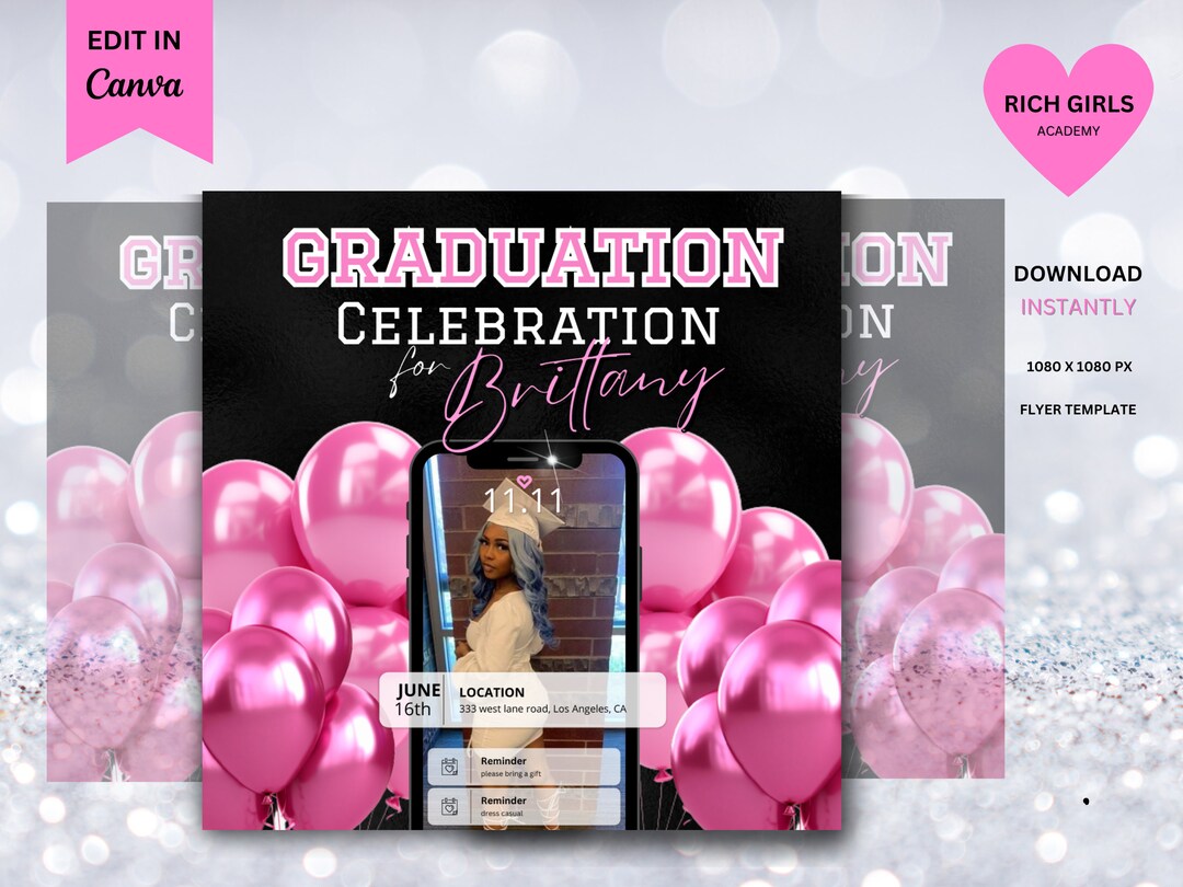 Graduation Template, Graduation, Beauty Flyer, Invitation, Event Flyer ...