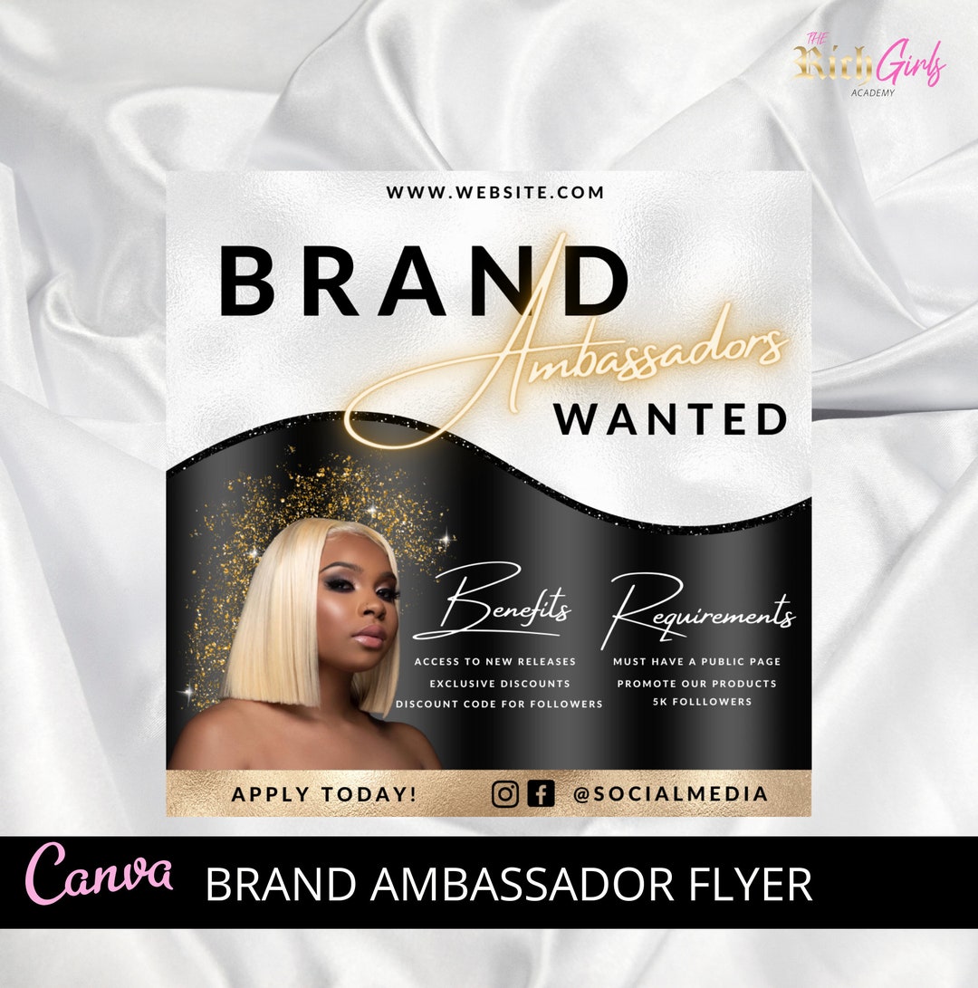 Brand Ambassador Flyer, Influencer Flyer, Brand Flyer, Beauty Flyer ...