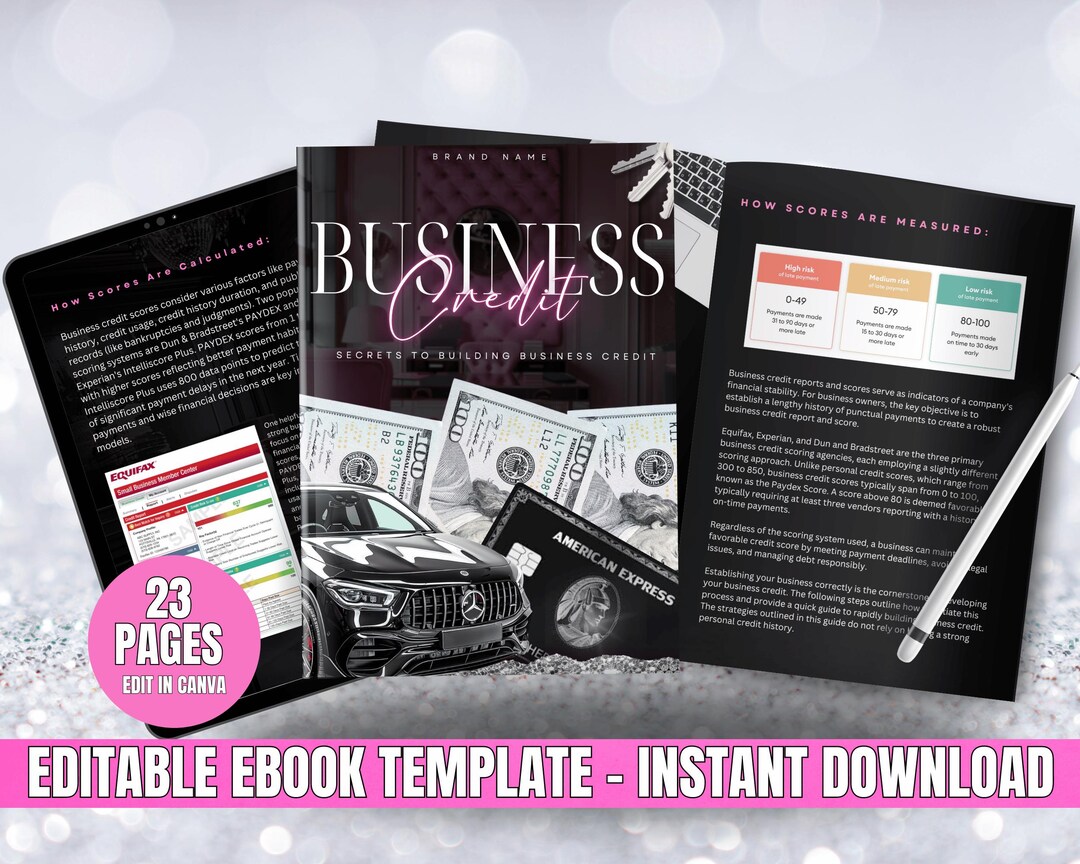 Business Credit, Credit Ebook, Plr Ebook, Ebooks, Ebook Cover, White ...
