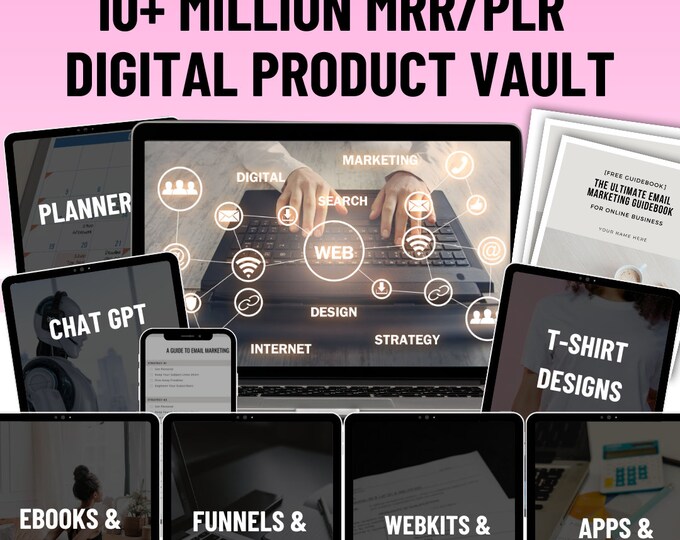 10M+ Digital Products Vault, PLR and Master Resell Rights (MRR) (PLR), Create Digital Wealth ...
