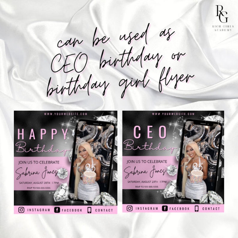 Birthday Flyer CEO Birthday Flyer Birthday Template - Etsy