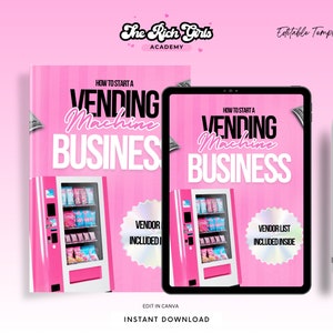 Start a Vending Machine Business PLR Ebook | Done-for-you Ebook ,PLR, Beginner’s Guide, Passive ...