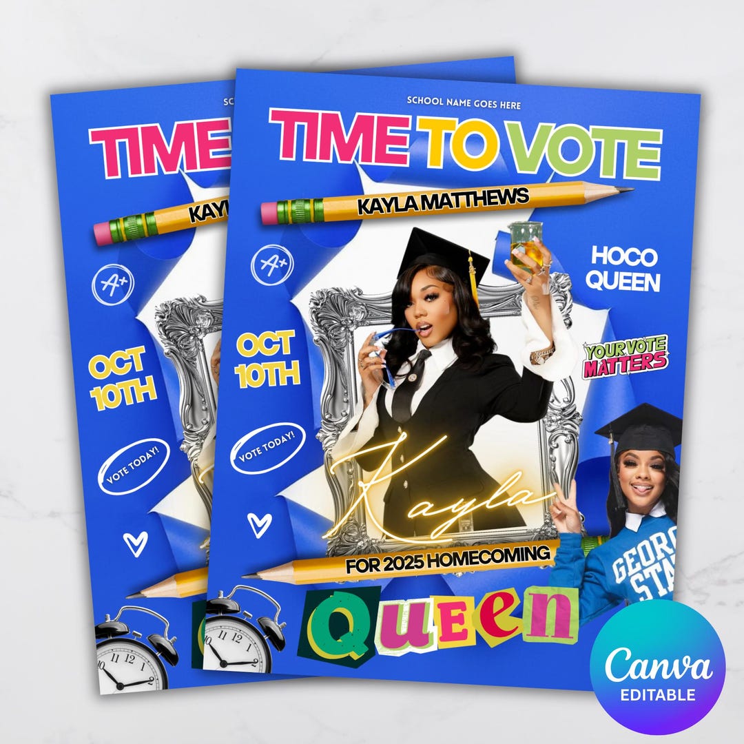 Homecoming Queen Flyer , Homecoming Flyer , Homecoming Campaign Flyer ...