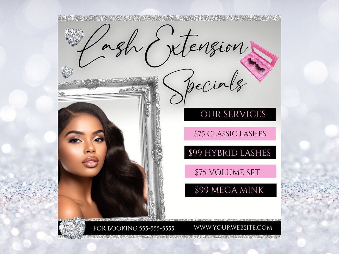 Lash Flyer DIY Flyer Lash Branding Lash Flyer Design Lash - Etsy