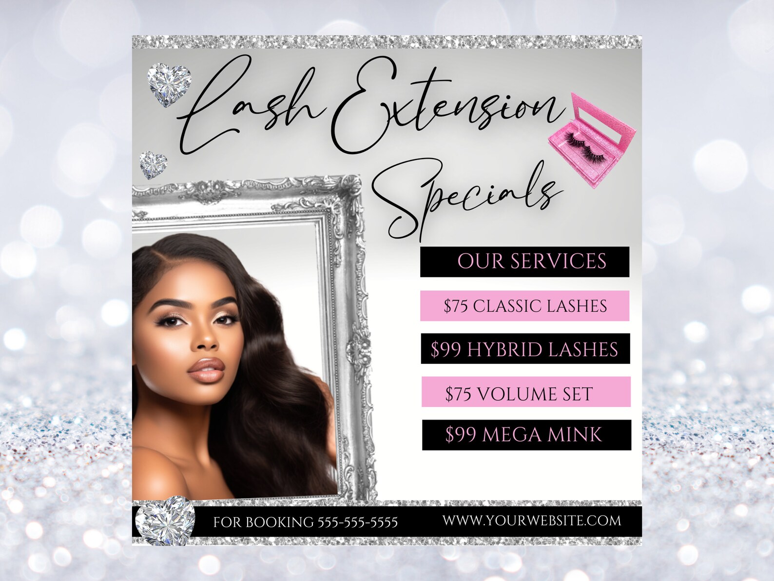 Lash Flyer DIY Flyer Lash Branding Lash Flyer Design Lash - Etsy