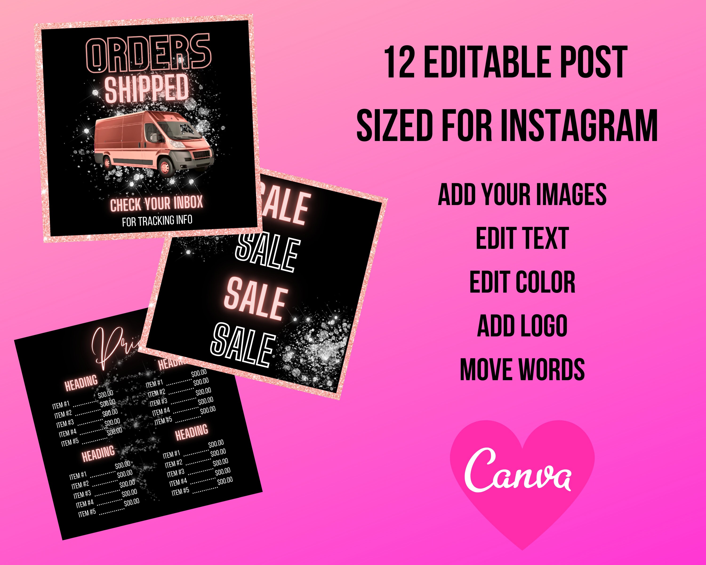 DIY Social Media Flyer Kit Sale Flyer Shipped Flyer - Etsy