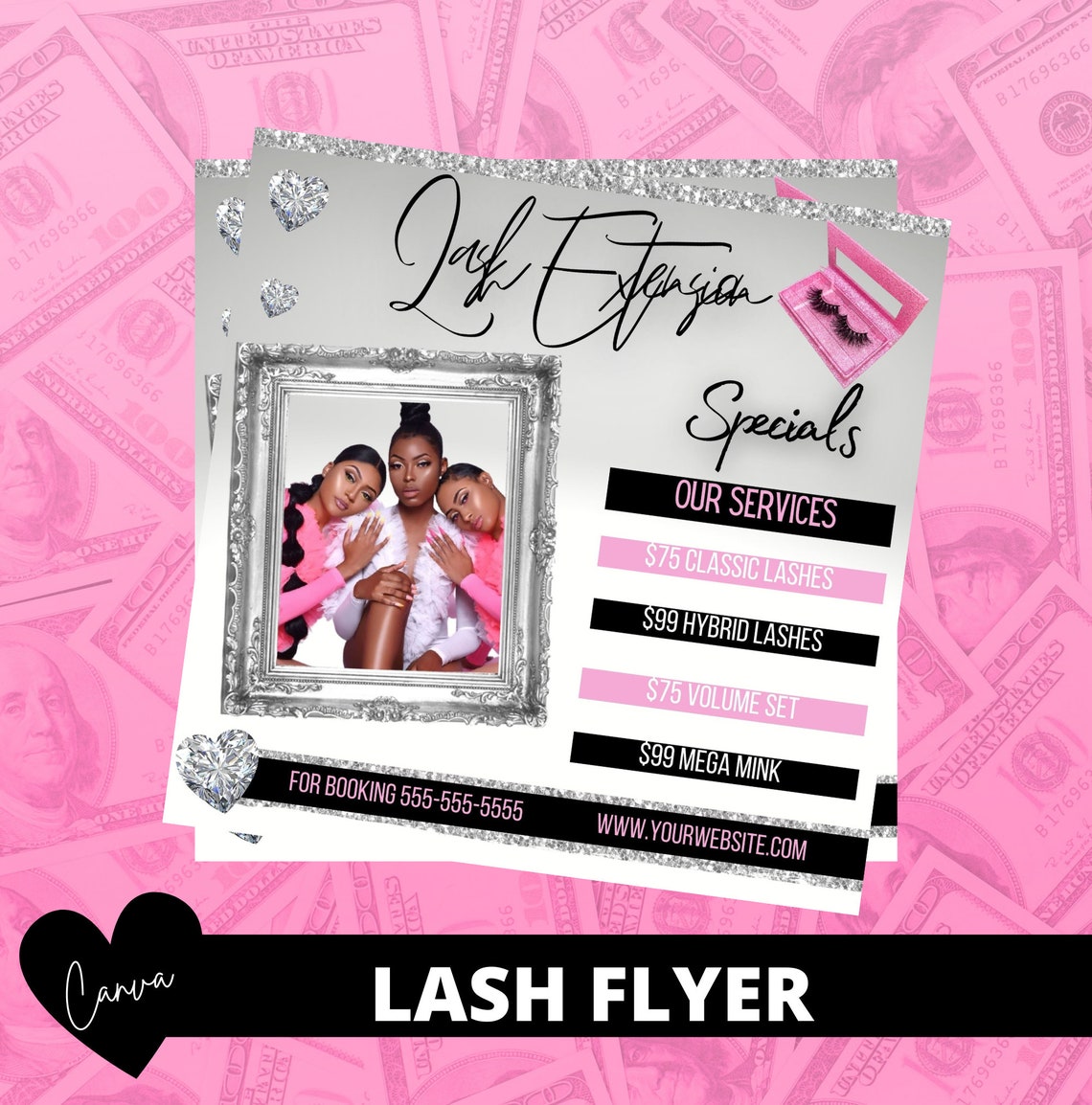 Lash Flyer DIY Flyer Lash Branding Lash Flyer Design Lash | Etsy
