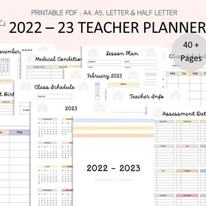 2022 2023 Teacher Planner Teaching Printables Teacher - Etsy