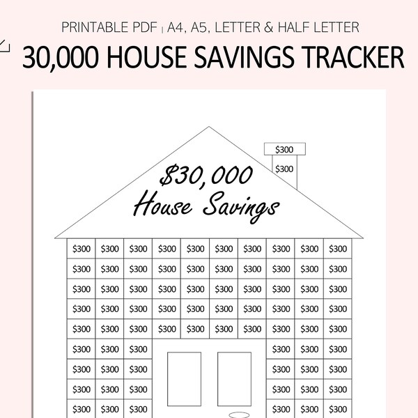 Home Savings Tracker - Etsy