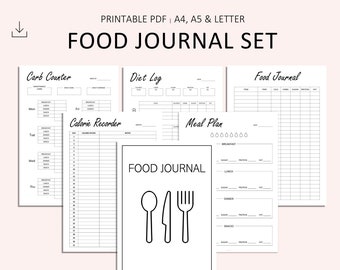 Diet Log Diet Tracker Printable Daily Food Journal Keto | Etsy Australia