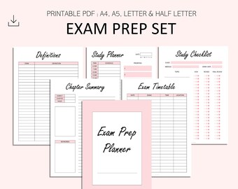Study Plan Study Planner Study Planner Templates Study - Etsy