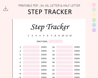 Step Tracker | Etsy