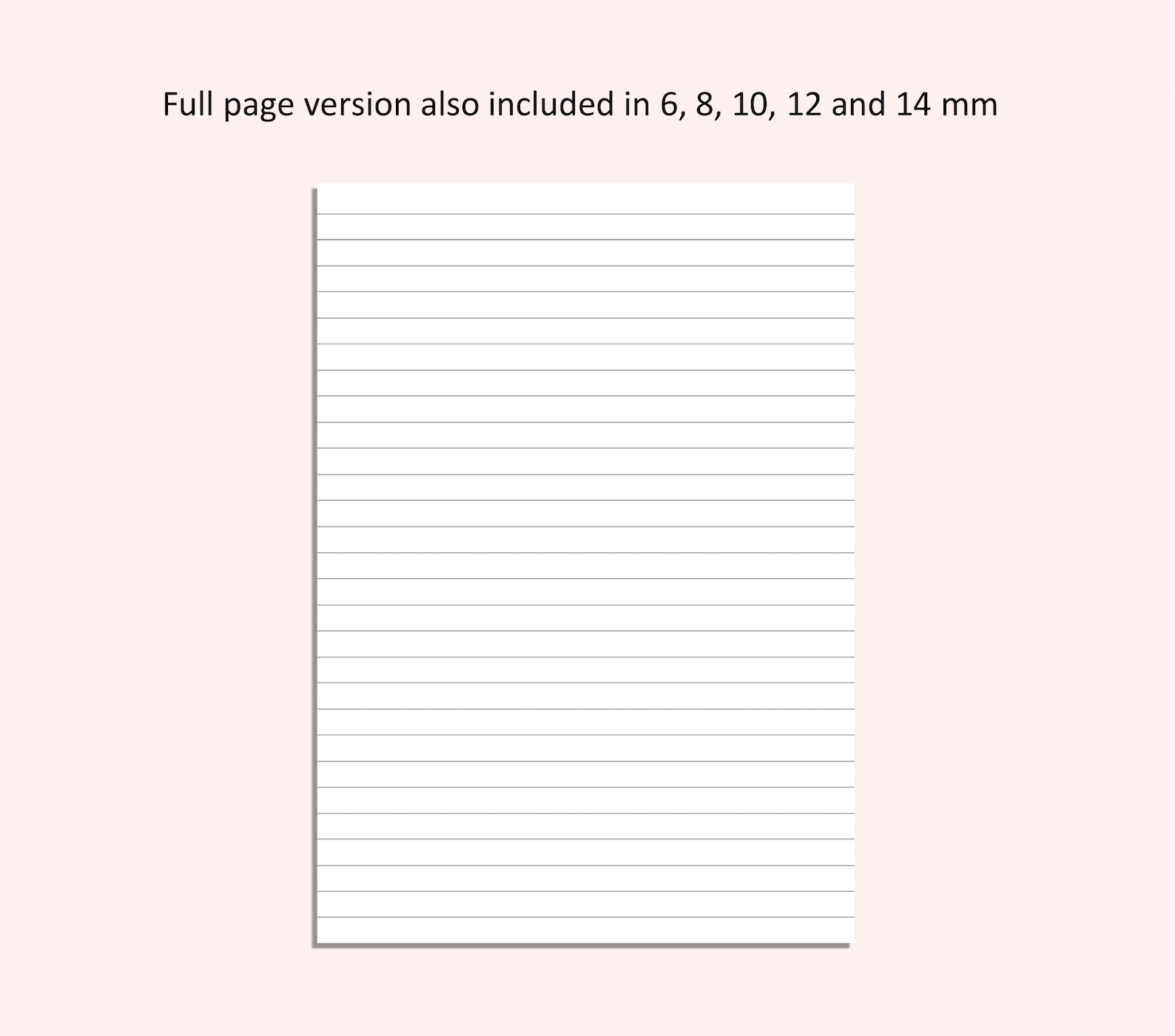 Printable Lined Page Lined Sheets Printable Lined Notes - Etsy UK