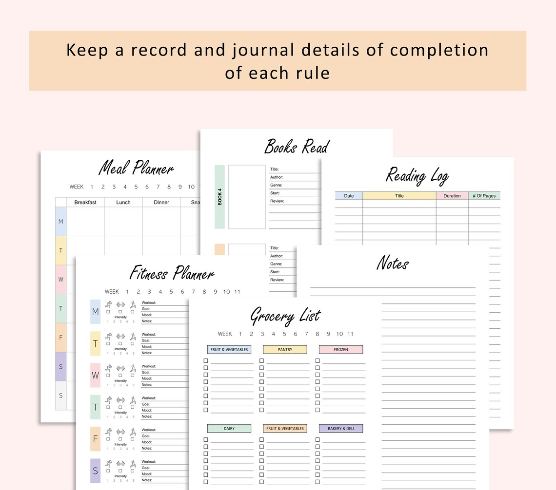 Editable 75 Soft Challenge Printable Set - 75 Soft Tracker - 75 Soft ...